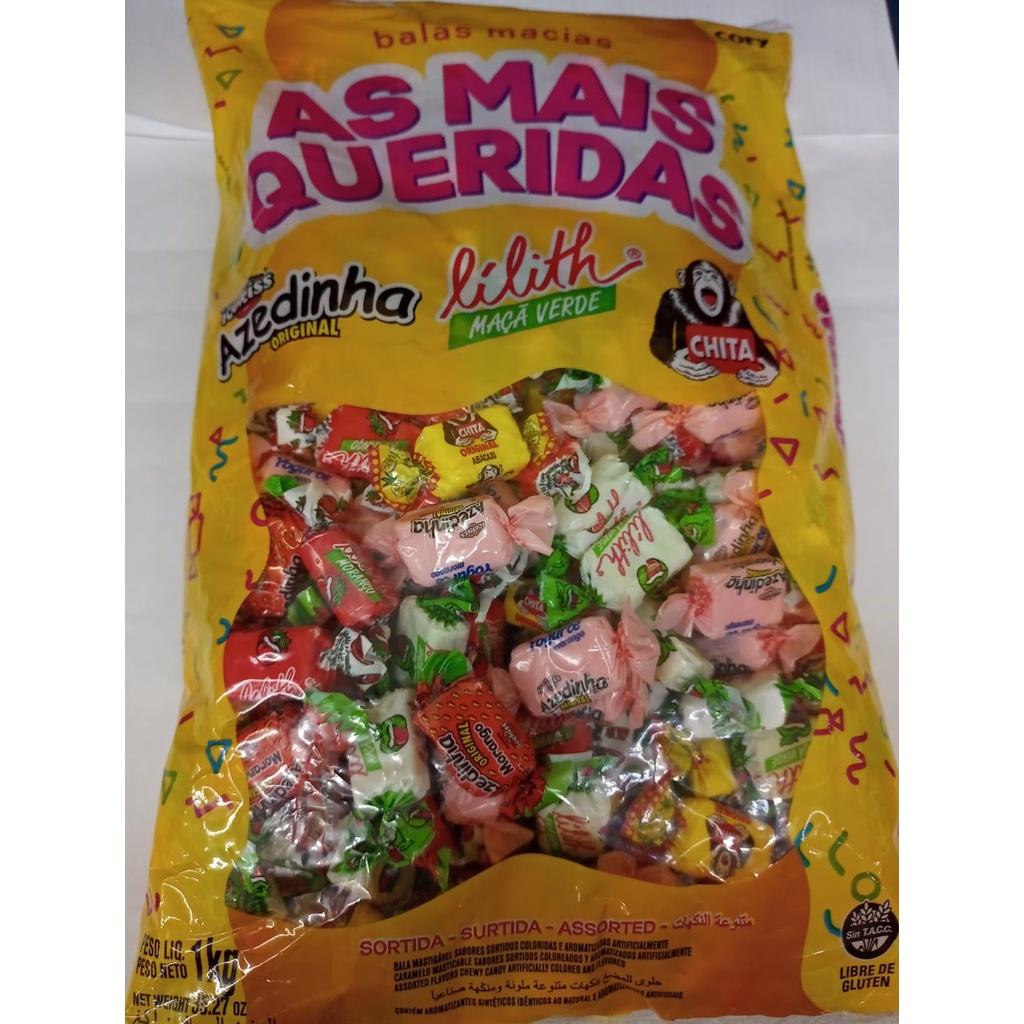 Balas macias sortidas as mais queridas pacote 1kg - Cory | Shopee Brasil