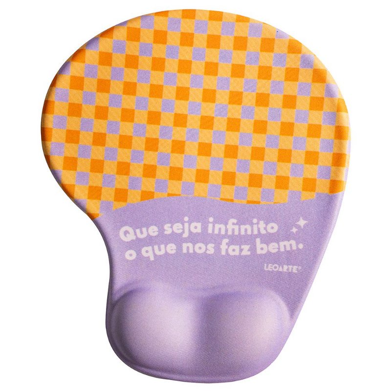 Mouse Pad Ergonômico Positive Vibes Quadriculado Leo Arte | Shopee Brasil