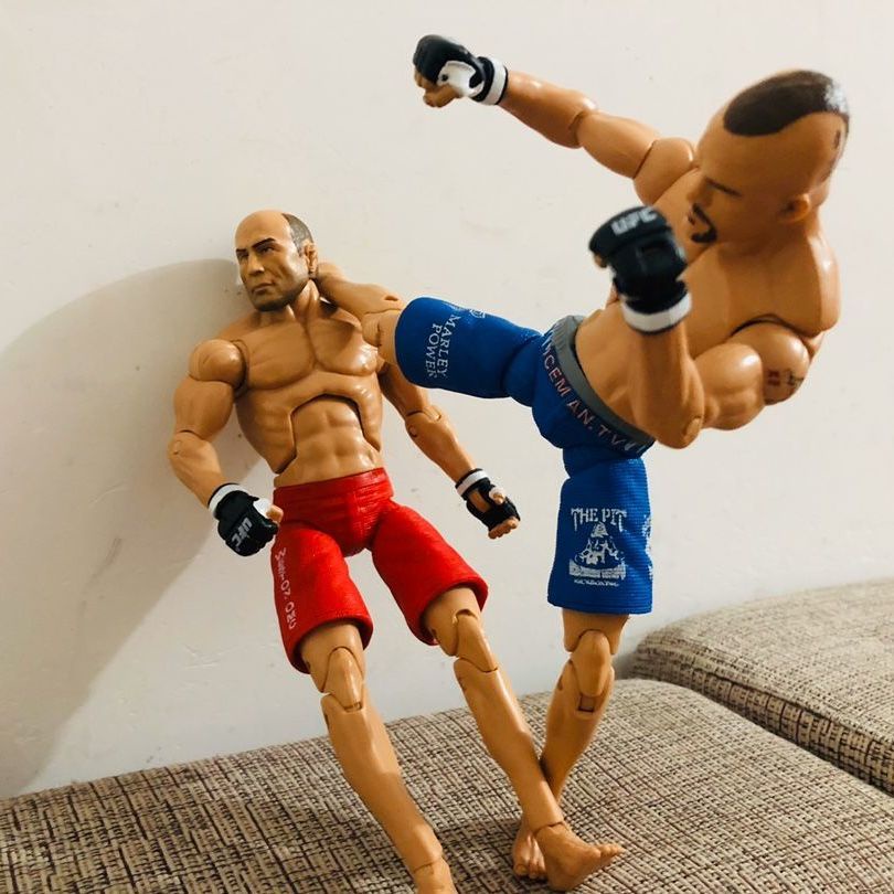 UFC Super Cute Cartoon Wrestler 7-Inch Action Figure Toy Modelo Hand ...