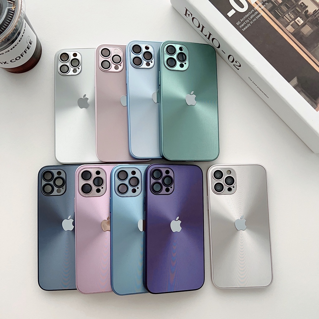 Capa Capinha Iphone laser De Metal Cromado Premium Para iPhone 15 14 13 12 11 Pro Max 14 15 PLUS ...