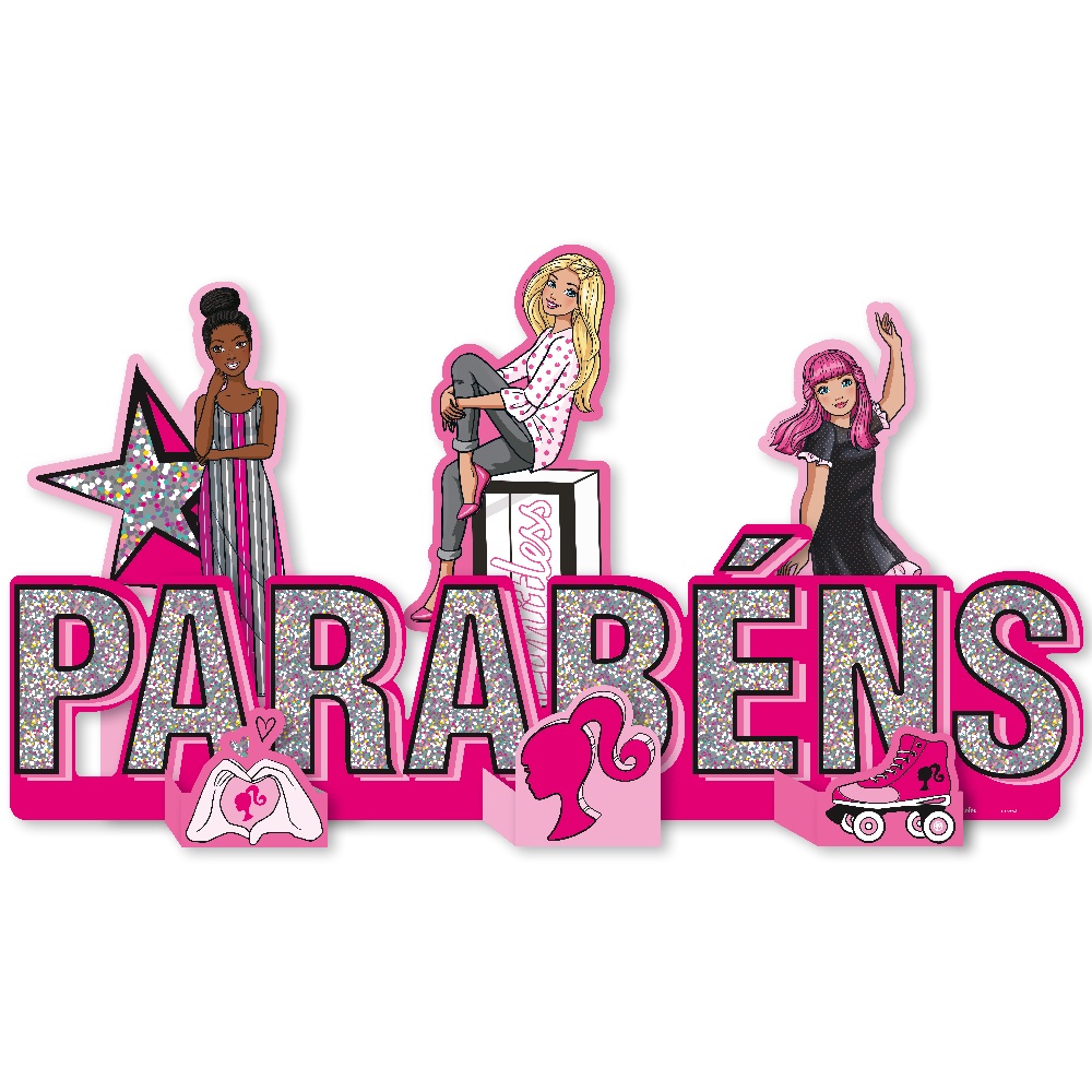 Enfeite De Mesa P/ Festa (Tema: Barbie) - Contém 1 Unidade | Shopee Brasil