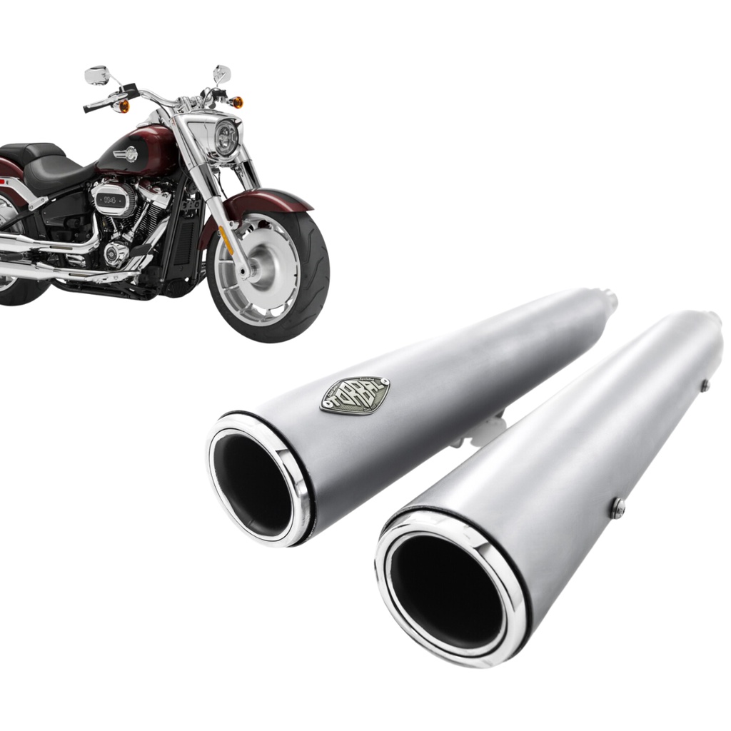 Ponteira Torbal Acetinada 3Pol Harley Softail Slim; Breakout; Fat Boy ...