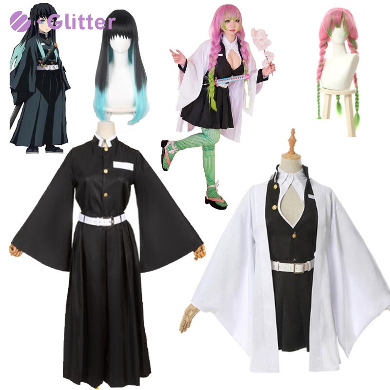 Anime Demon Slayer Tokitou Muichirou Cosplay Traje Para Homem Kanroji ...