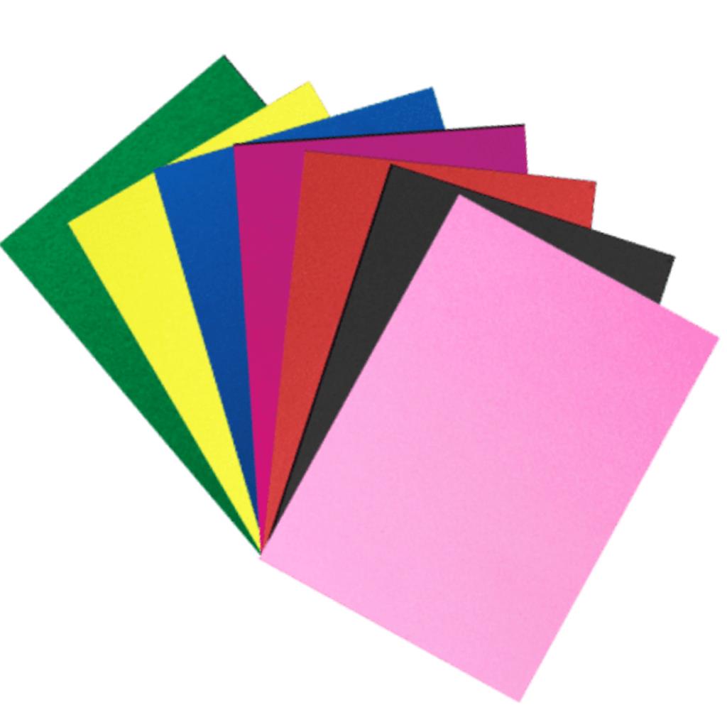 Placas De EVA Cartolina 40x48 Liso - Kit com 5 folhas | Shopee Brasil