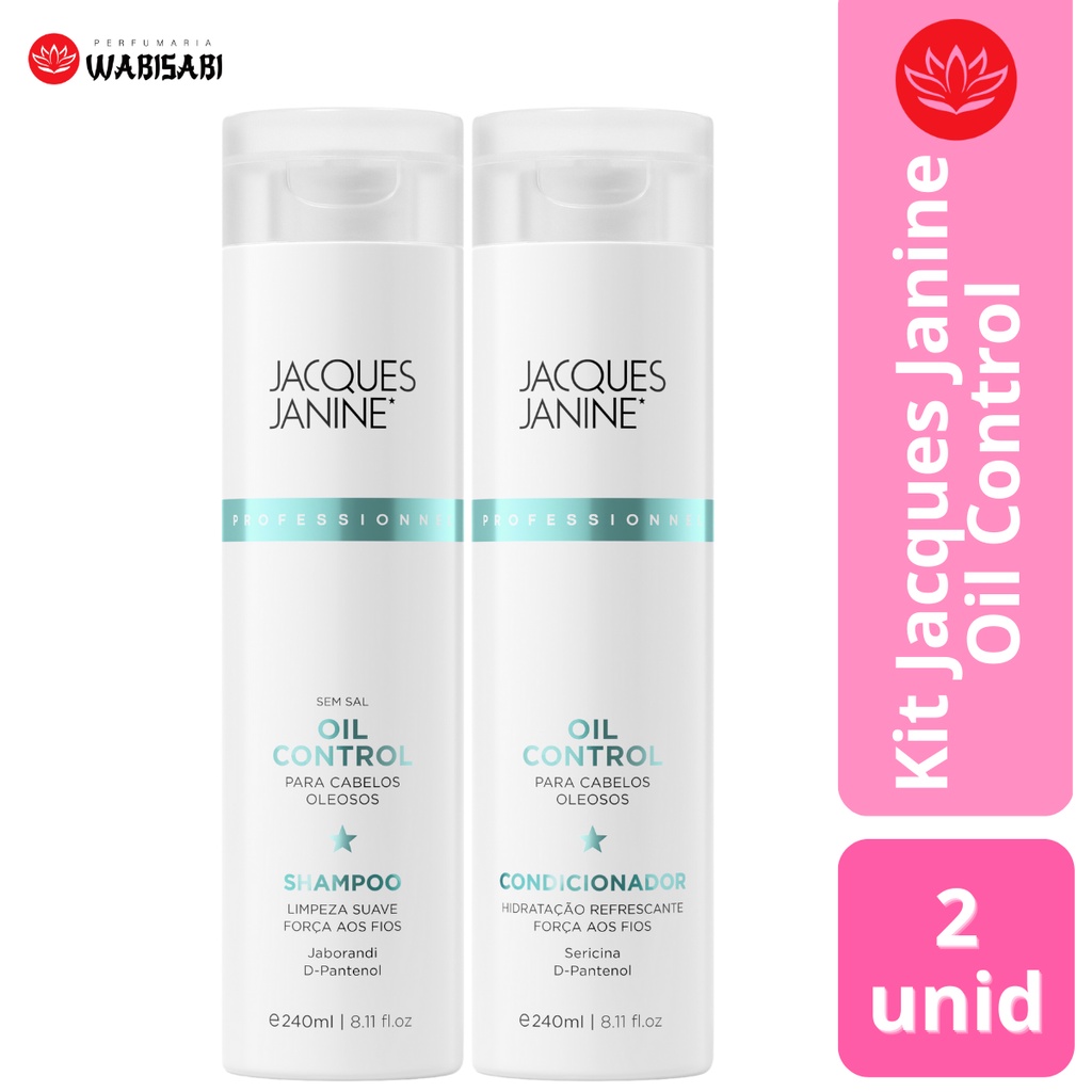 Kit Shampoo e Condicionador Jacques Janine Oil Control 240ml | Shopee ...