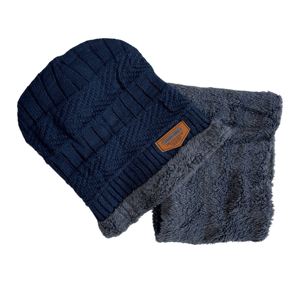 Touca de frio inverno Gorro E Gola Forrado Touca Com Cachecol | Shopee ...