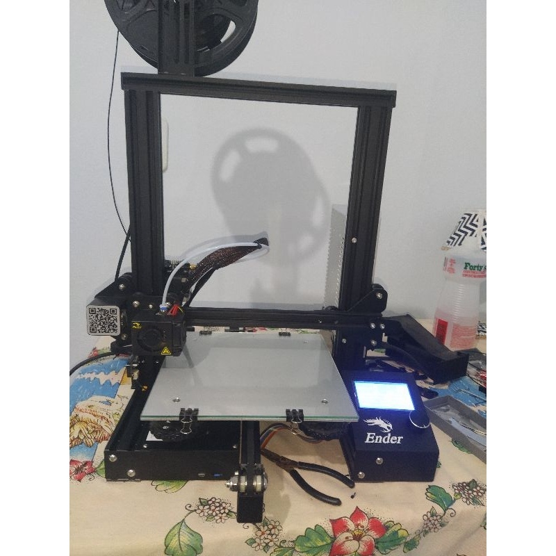 Impressora 3D Creality Ender 3 V1 Placa 32bits com mesa de vidro e molas amarelas | Shopee Brasil