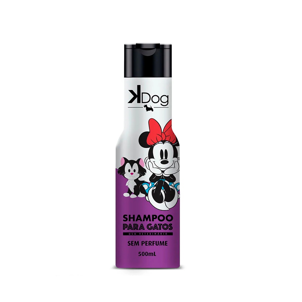 Shampoo para Gatos Sem Perfume Mickey e Amigos 500ml KDog | Shopee Brasil