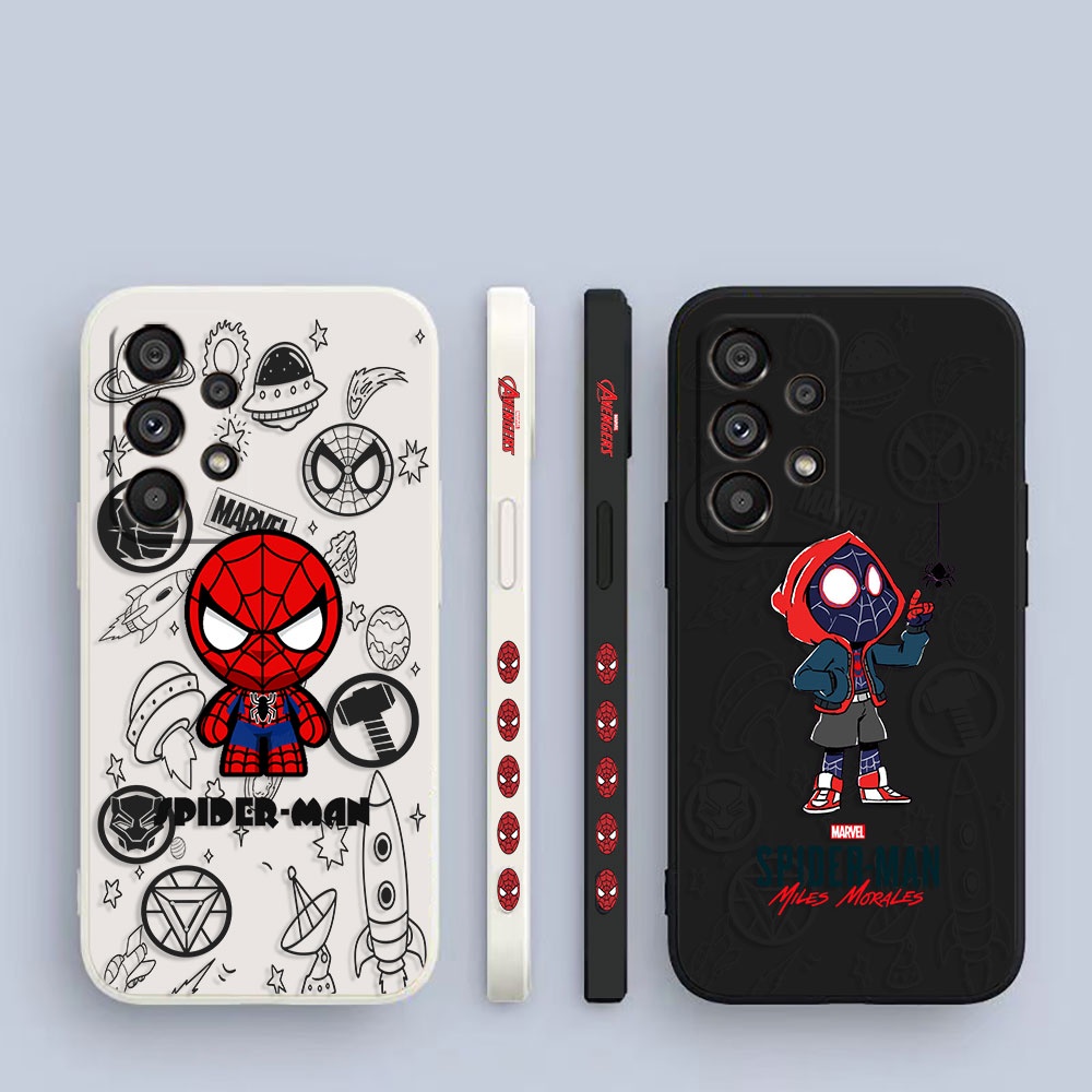 Os Vingadores Miles Homem-Aranha Caixa De Telefone Impressa Para Samsung Galaxy A90 A80 A73 A72 ...