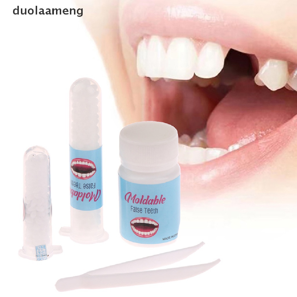 [Duolaameng] Dentes Kit Reparação Temporária Falso Dental Gaps Sólidos ...