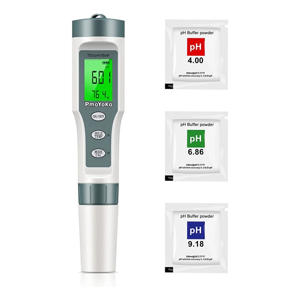 Medidor compacto digital de pH / EC / PPM e Temperatura | Shopee Brasil