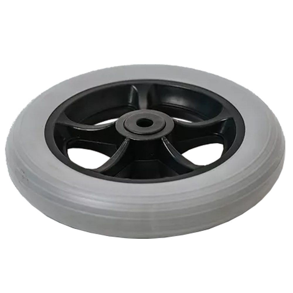 Roda 6 Preta/cinza Aro Nylon Com Pneu Maciço | Shopee Brasil