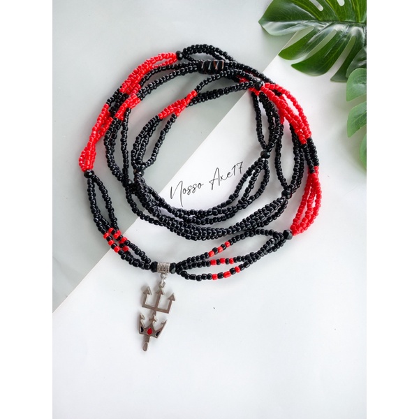 Guia de Exu com três fios umbanda e candomblé | Shopee Brasil