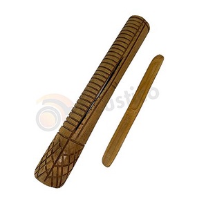 Reco Reco Profissional Grande Em Bambu Com Baqueta Artesanal | Shopee ...