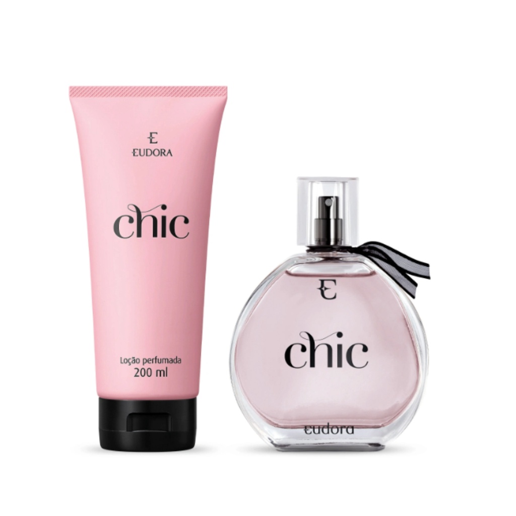 Kit Chic Colônia Desodorante + Hidratante Corporal | Shopee Brasil
