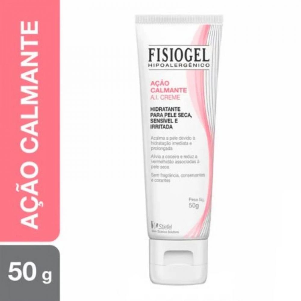 Creme Hidratante Rosto e Corpo Fisiogel Ação Calmante A.i com 50g ...