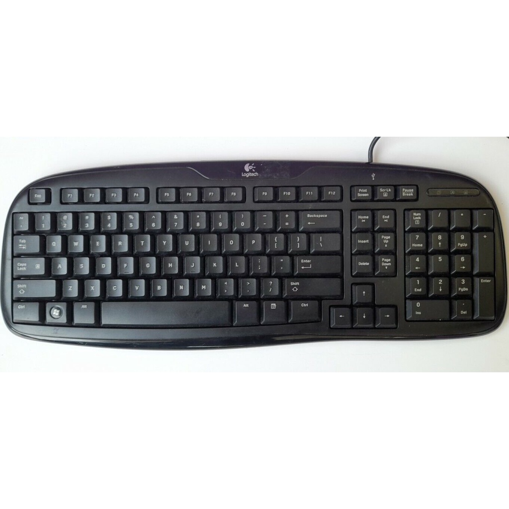 Teclado Logitech Classic Keyboard 200 padrão brasileiro com Ç - USADO ...