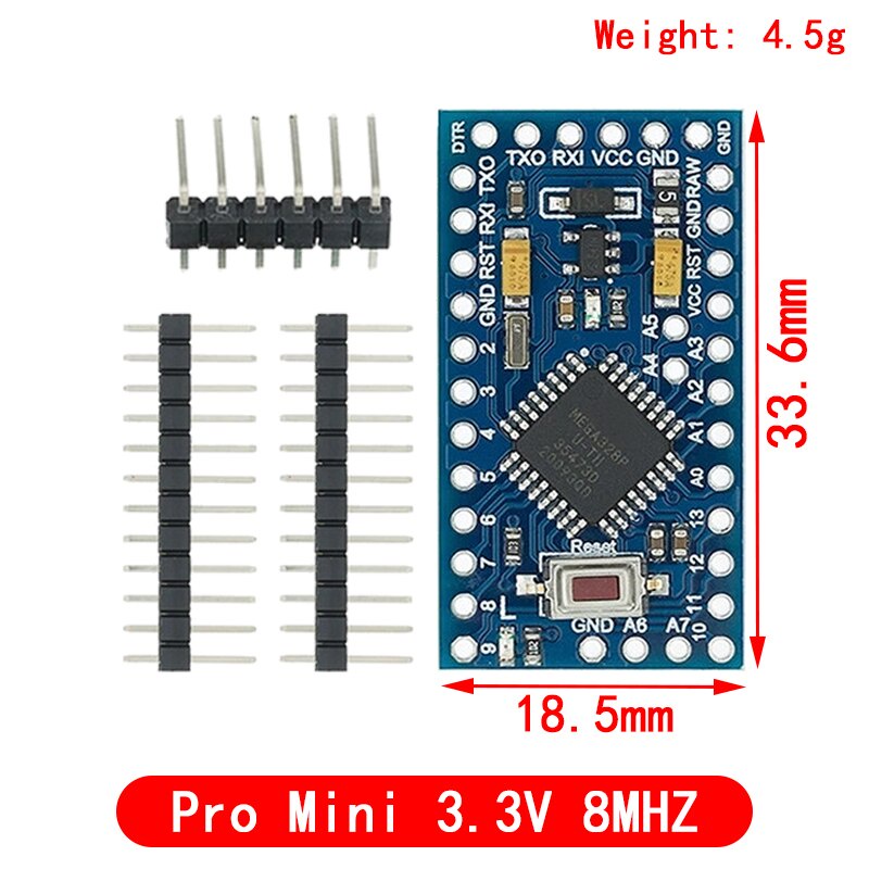 Atmega328p Pro Mini 328 Atmega328 5v 16mhz Atmega328 3 3v 8mhz Para Placa De Desenvolvimento