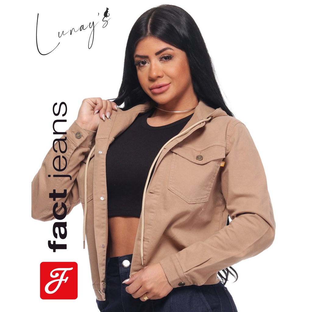 Jaqueta Fact Jeans L998 | Shopee Brasil