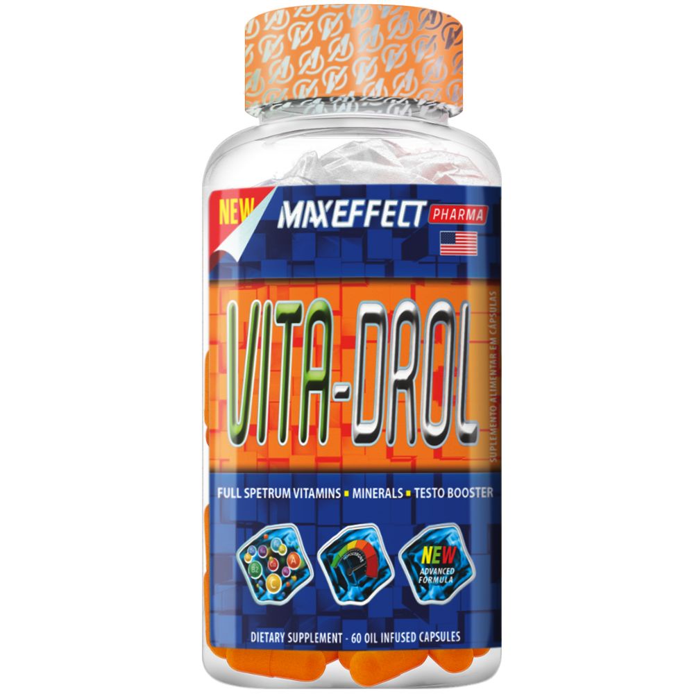 Multivitamínico Vita-Drol - 60 Capsulas - Maxeffect Pharma | Shopee Brasil