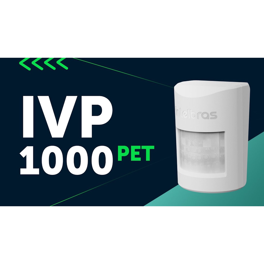 Sensor Infra Vermelho IVP 1000 Pet com Fio Intelbras | Shopee Brasil