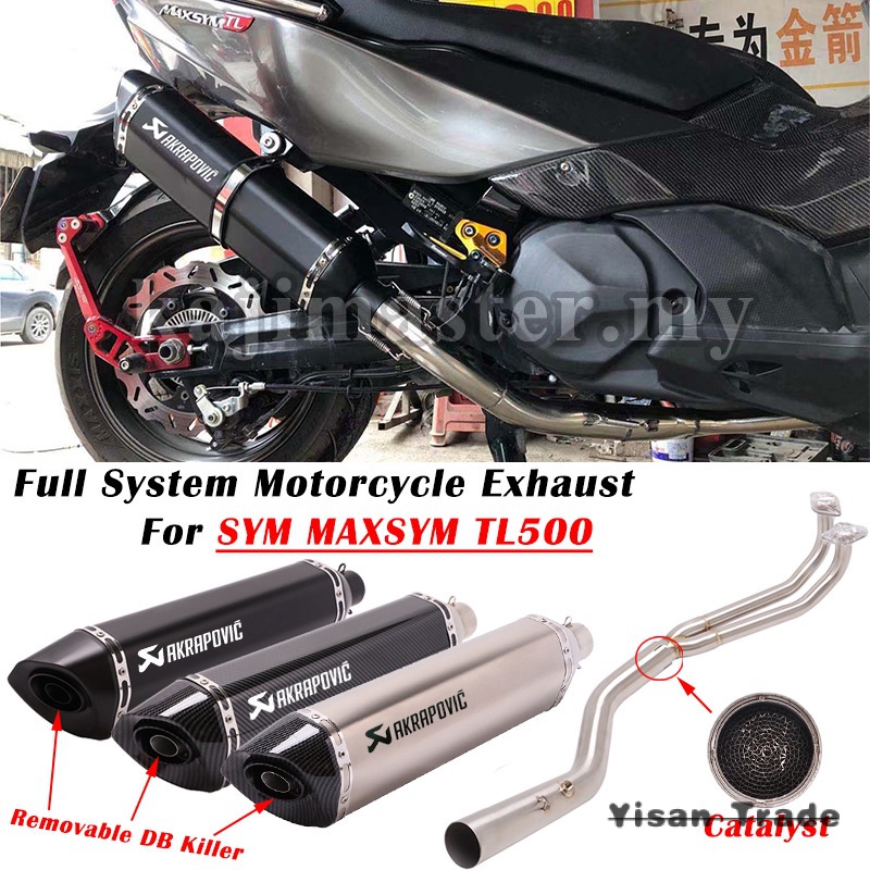 Deslize Para O SYM MAXSYM TL500 TL 500 Escape Da Motocicleta Modificar Silenciador Do Sistema ...
