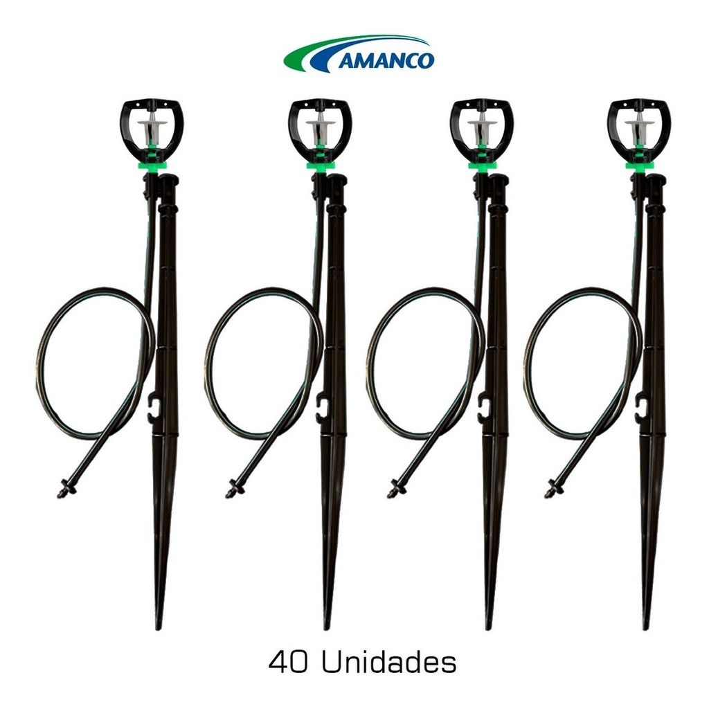 Micro Aspersor Bailarina Amanco Com Haste 36cm e Micro Tubo 60cm c ...