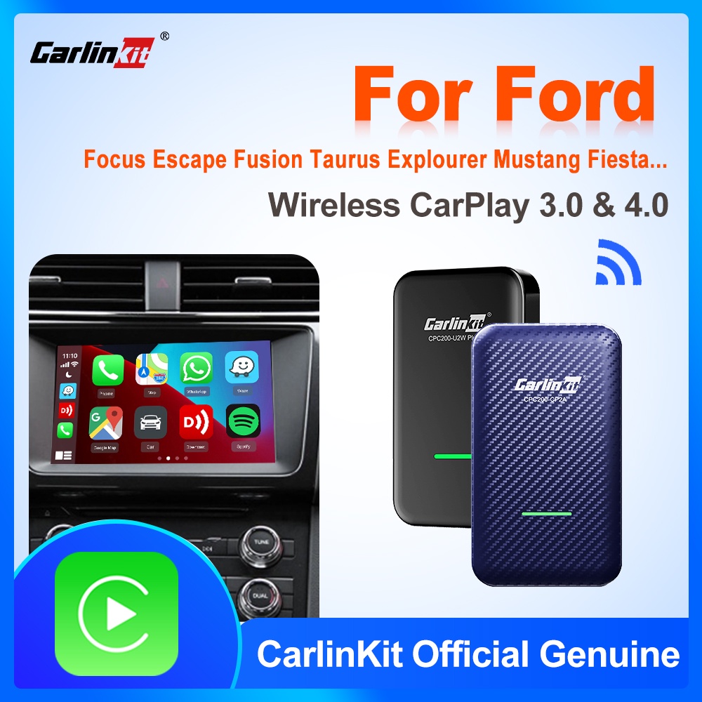 CarlinKit 4.0/3 CarPlay Adaptador Sem Fio Mini Apple CarPlay Caixa para ...