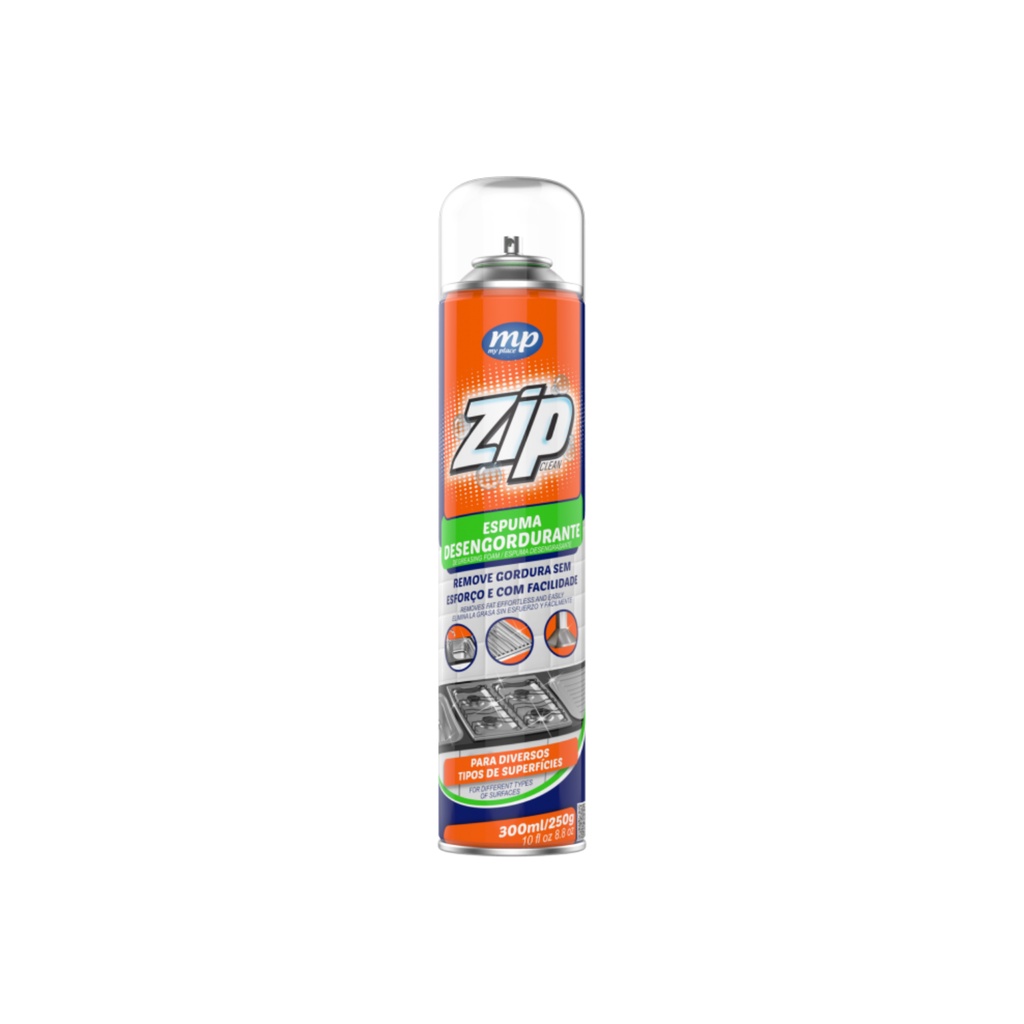 Espuma Desengordurante Zip Clean 300ml My Place | Shopee Brasil