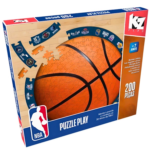 Quebra Cabeça Puzzle Play 200 Peças NBA 1258 Elka | Shopee Brasil