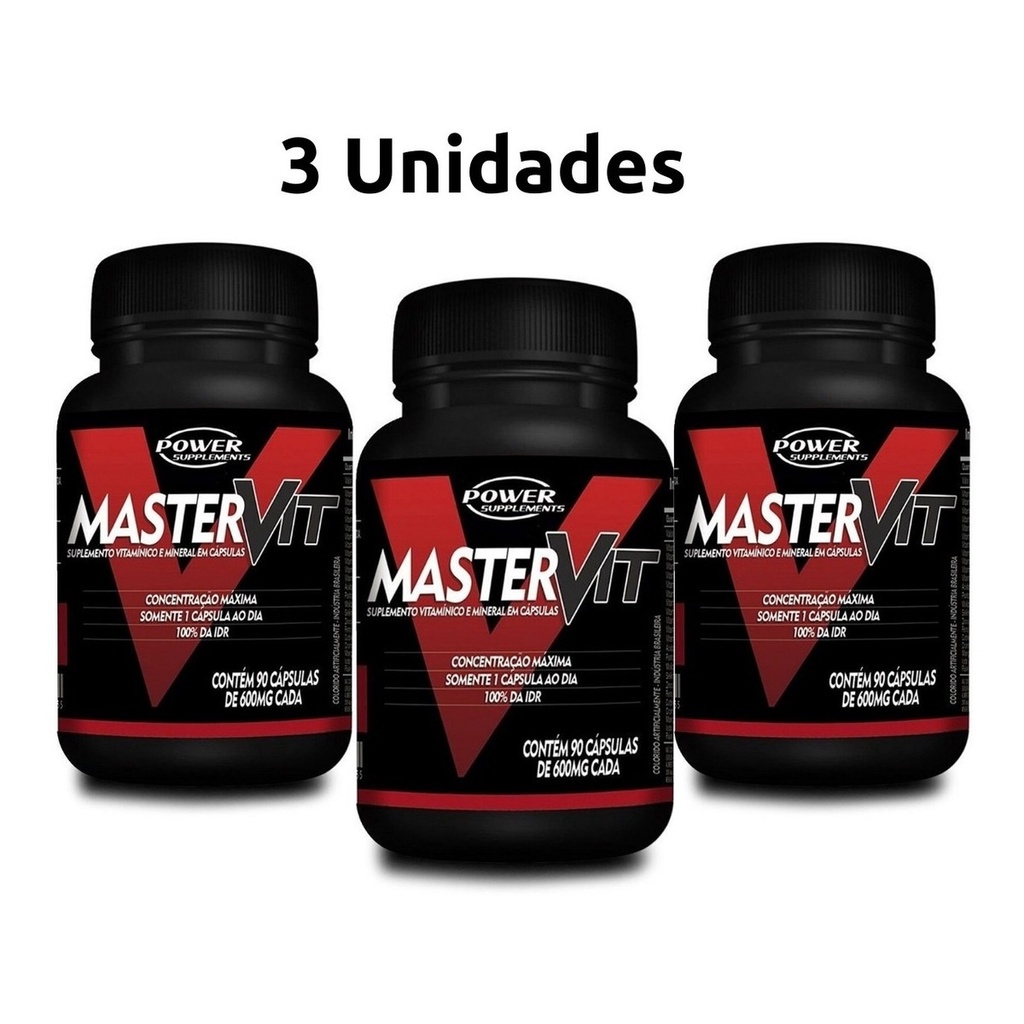 3 Uni Multivitamínico Master Vit | Shopee Brasil