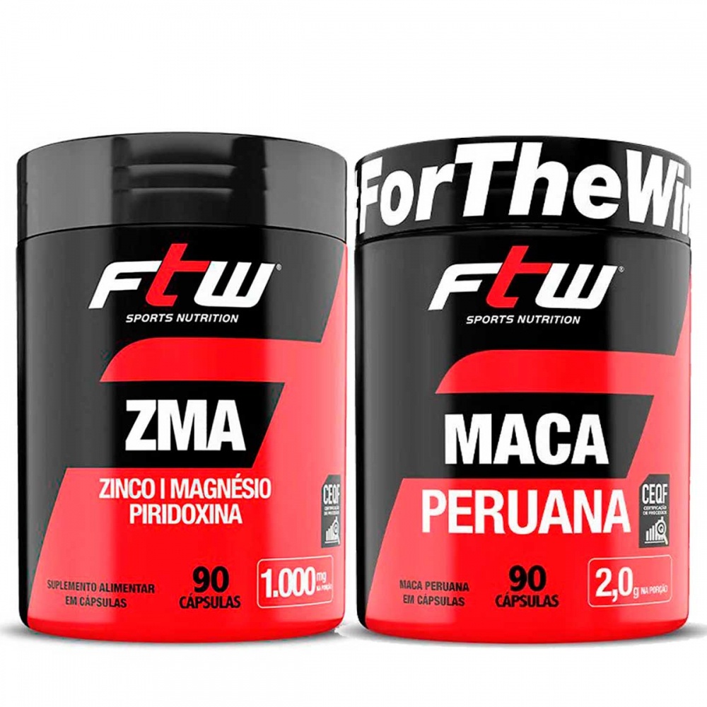KIT MACA PERUANA 90 CAPS + ZMA 90 CAPS FTW | Shopee Brasil