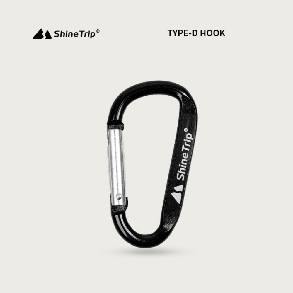 ShineTrip Aluminum D Shape Buckle Carabiner Carabineiro Survial Tipo ...