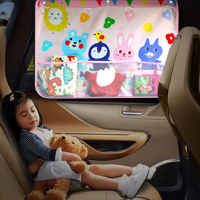 Proteção Solar Para Carro Verão Desenhos animados padrão carro cortina ...
