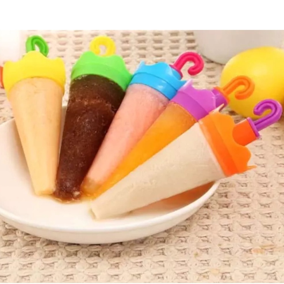 Kit Forma Sorvete Gelinho Picoleteira Faz 6 Picolé Guarda Chuva Com ...