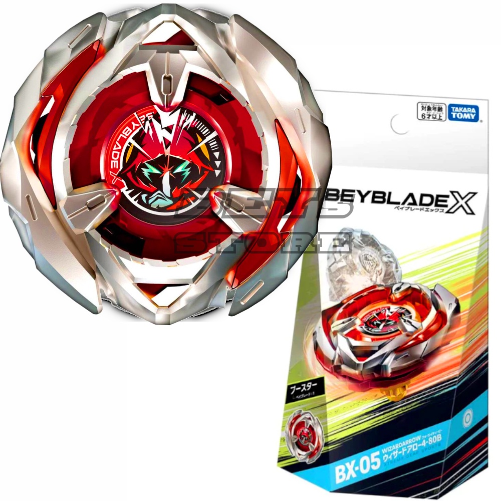 Beyblade X BX-05 WIZARD ARROW 4-80B - Takara Tomy | Shopee Brasil