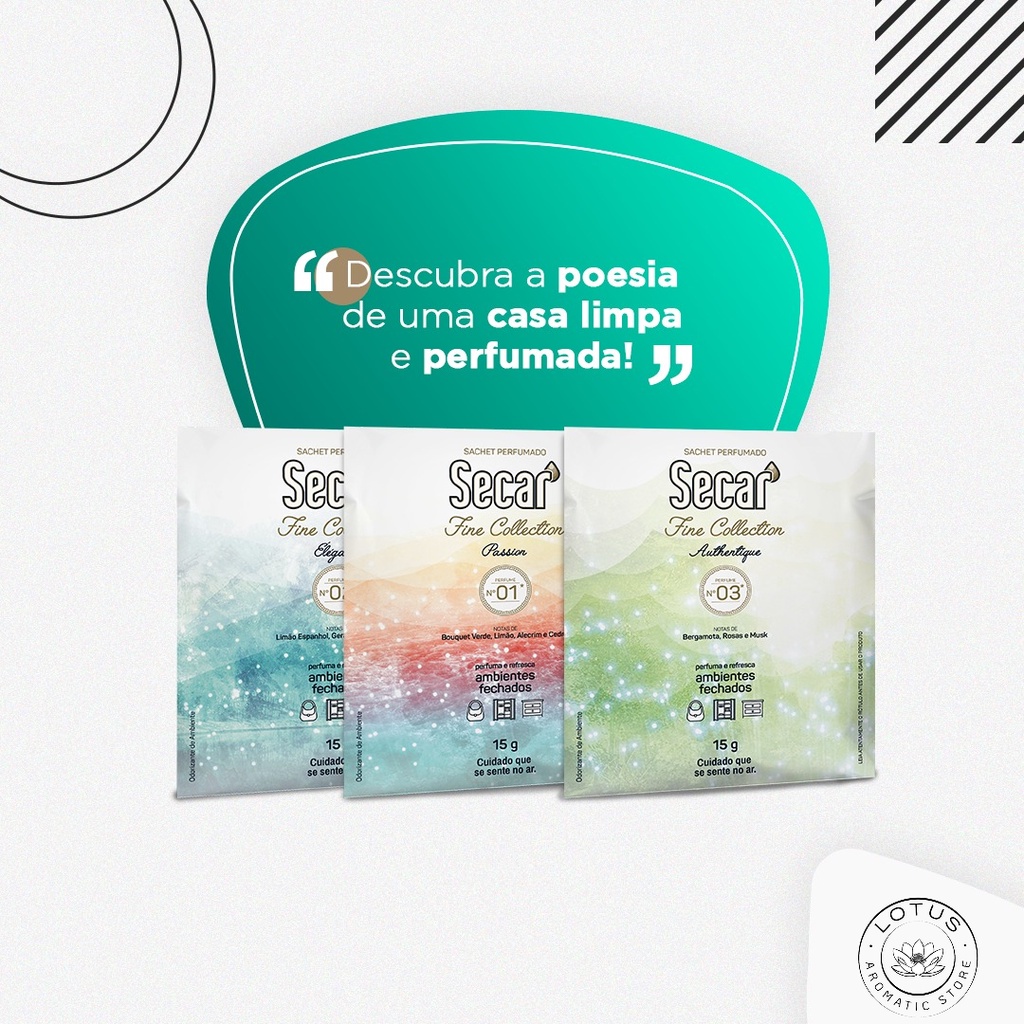 Sache Perfumado Secar Fine Collection - Gavetas, Guarda Roupas ...