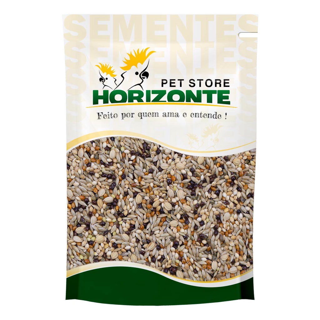 Ração Curió e Bicudo Mix Sementes Alpiste Painço Misturado Com Arroz ...