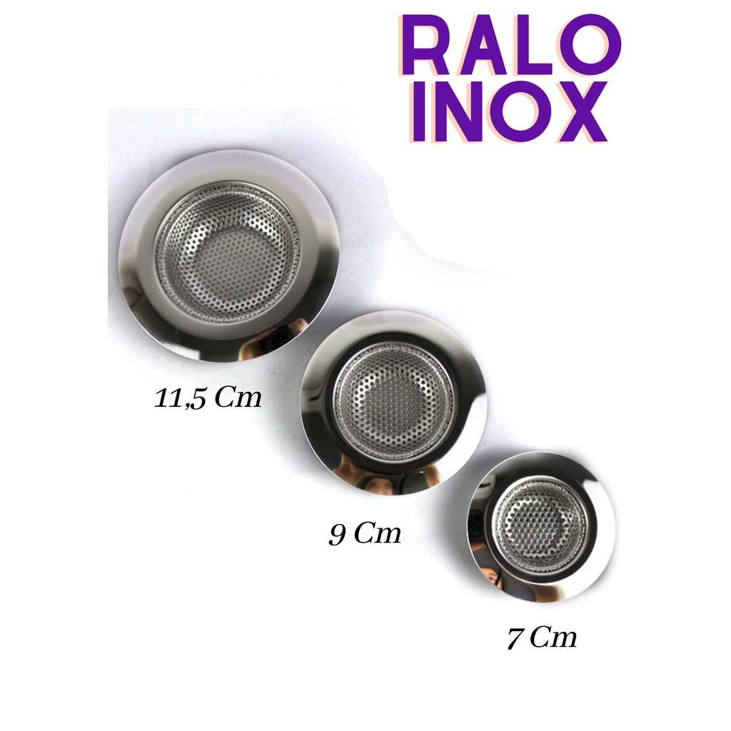 Ralinho Ralo Aço Inox Pia Cuba EG 11,5 Cm / 7Cm / 9Cm Com Borda Peneira ...