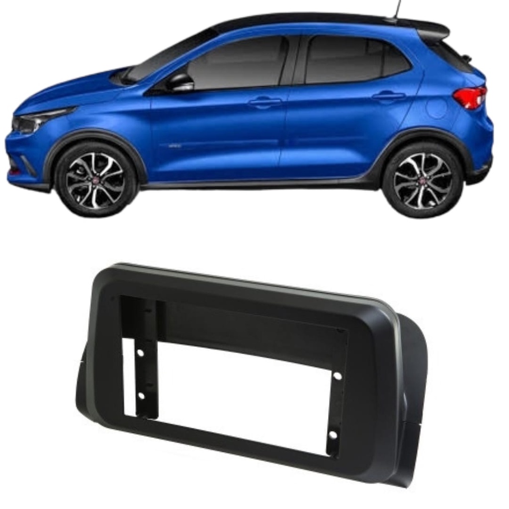 MOLDURA 2 DIN FIAT ARGO, CRONOS 17/21 PIONEER - PRETA MD 7" | Shopee Brasil