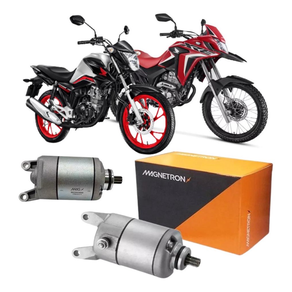 Motor Partida Arranque Honda Nxr Bros Fan Cargo Titan 160 Xre 190 2015 ...
