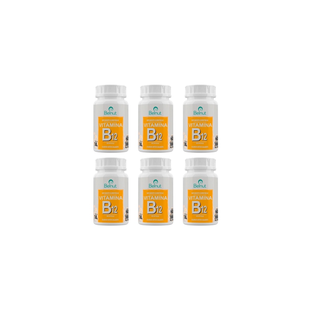 KIT COM 6 VITAMINAS B12 BELNUT | Shopee Brasil