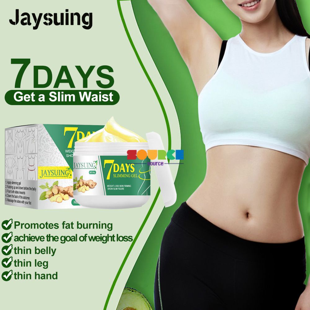 Jaysuing 7 Days Ginger Slimming Cream Gengibre Slimming Cream Burn Fat ...