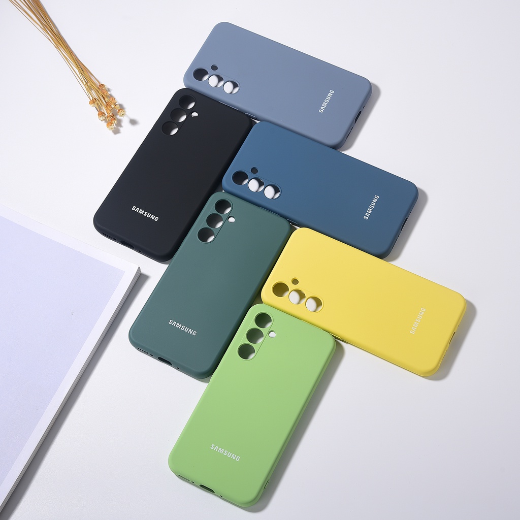 Capinha Telefônica Original Samsung Galaxy A34 A54 M54 F54 M53 A24 A23 5G Capa De Silicone ...