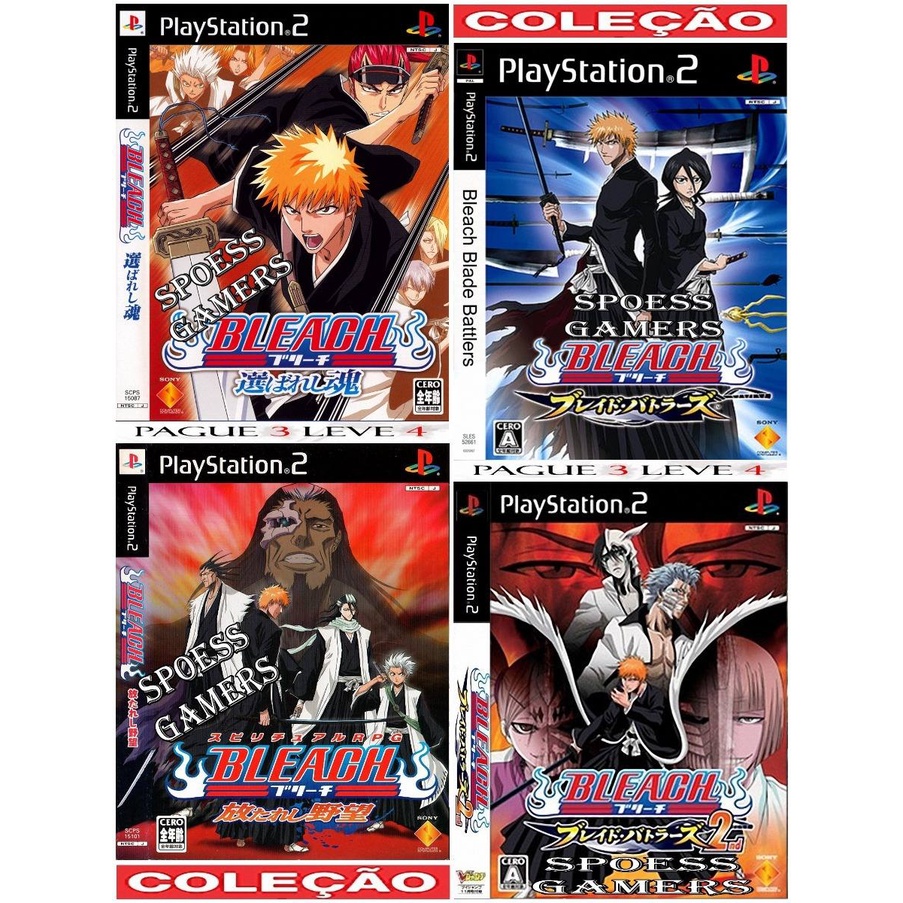 Jogo Ps 2 Bleach Ps2 Coleção (4 Dvds) Luta Japan Pague 3 Me | Shopee Brasil