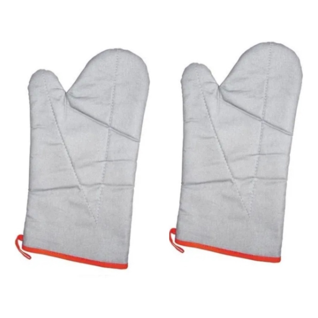 2 Luva Cozinha Cano Longo 35cm Fogão Forno Alta Temperatura | Shopee Brasil