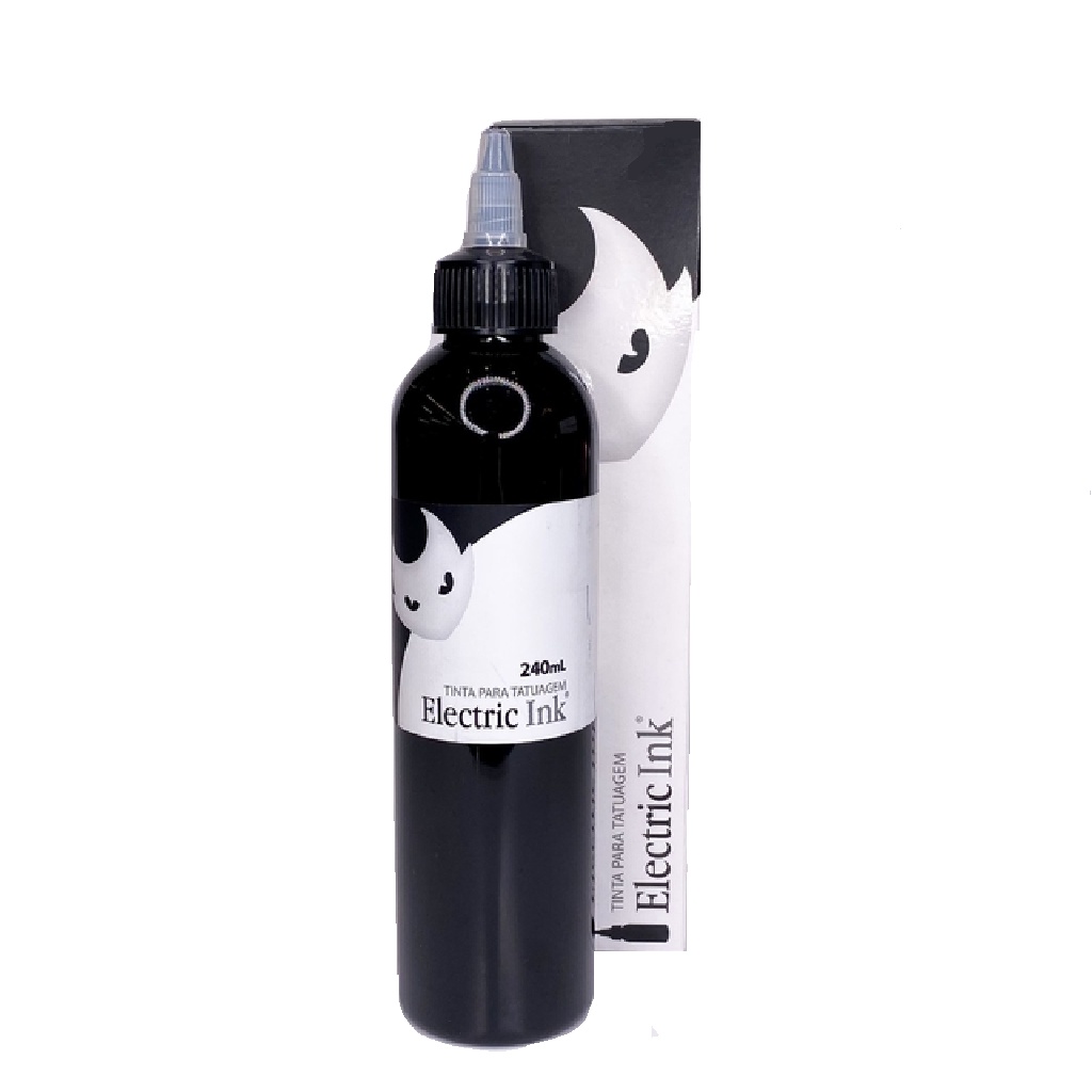 TINTA ELECTRIC INK PRETO LINHA 240ML | Shopee Brasil