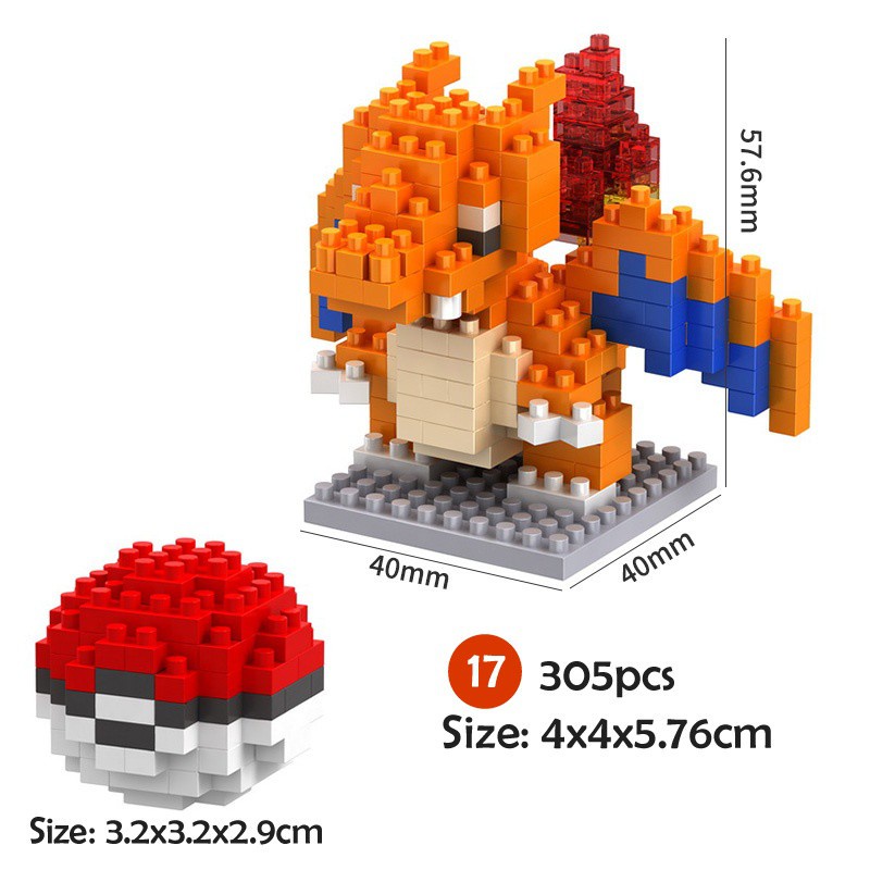 20 Tipos/Lego Pokemon/Mini Blocos De Construção | Shopee Brasil