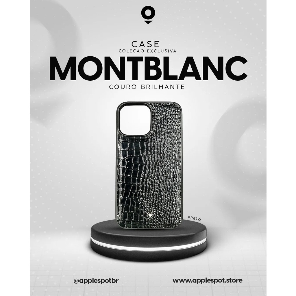 Capa Case Mont Blanc | Couro | Shopee Brasil