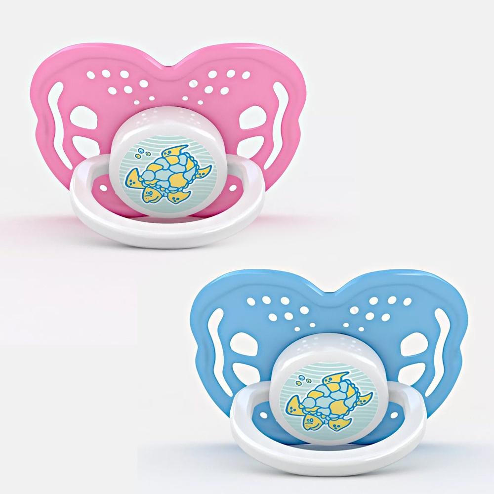 Chupeta Para Bebê Bico de Silicone Anatômico Ortodôntico Bebê Blister ...